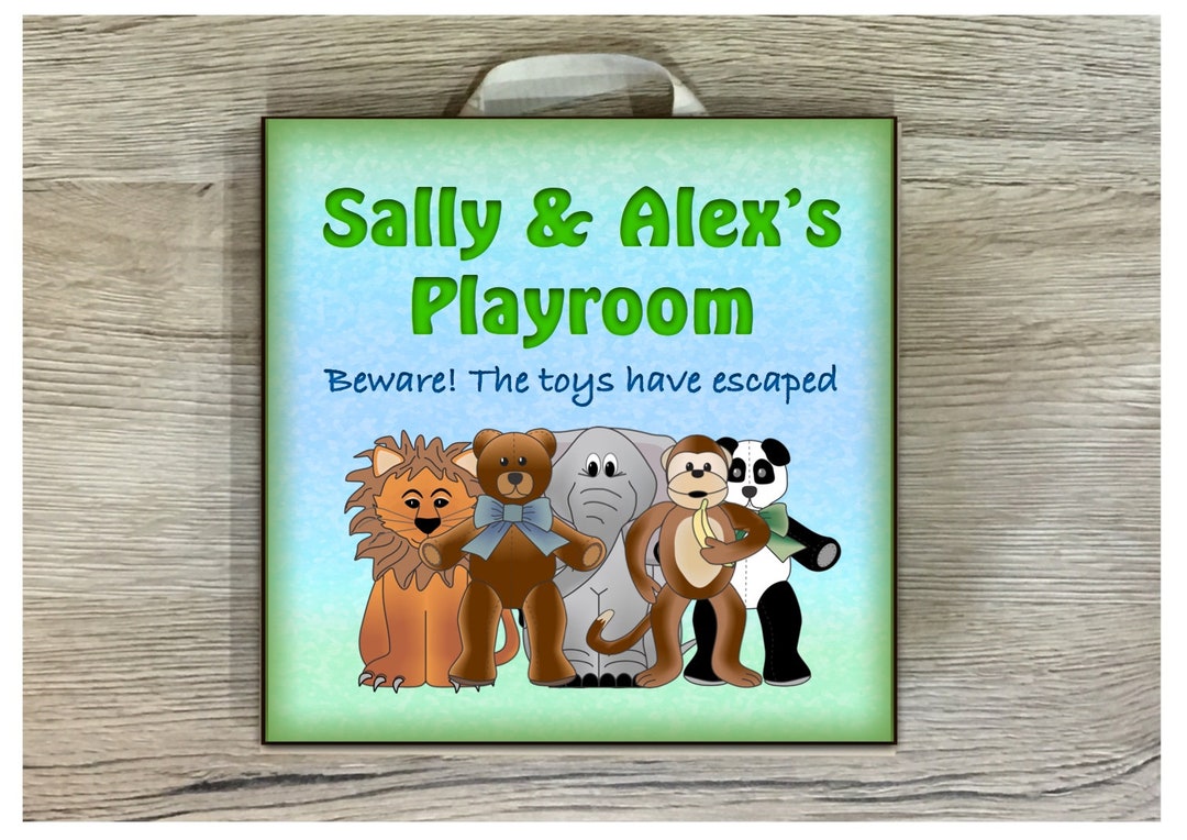 The Nursery, Playroom Bedroom Sign: Custom Made Children's Cheeky ...