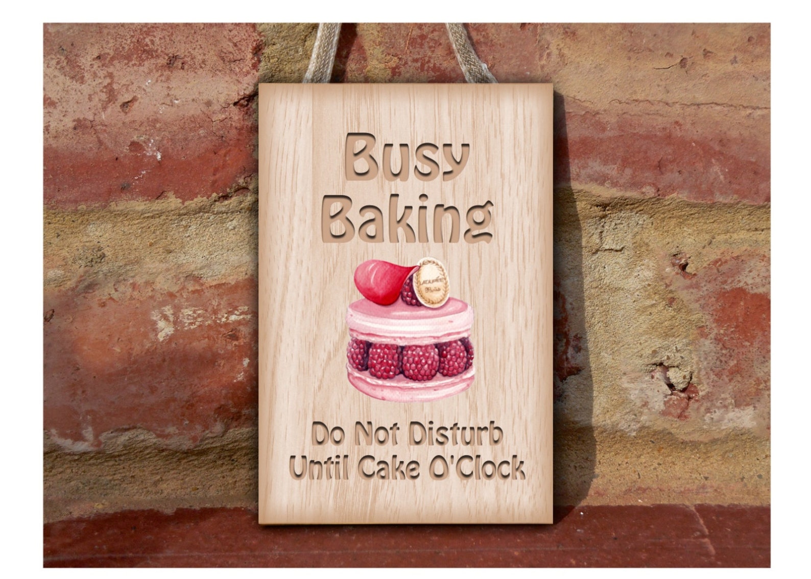 PERSONALISED KITCHEN SIGNS: Busy Baking Cupcake Custom-made - Etsy UK