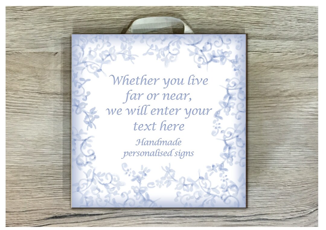 Add Text to Blue Haze Sign Handmade Wood or Metal Plaques - Etsy