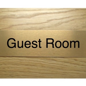 ROOM DOOR SIGNS in Brushed Silver, Gold or White Metal for the Bathroom ...