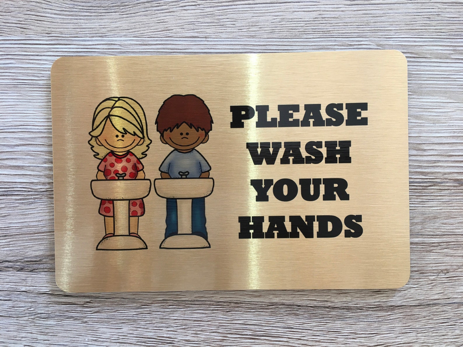 Wash Your Hands Restroom, Toilet, Bathroom, Sink Door Sign or Wall ...
