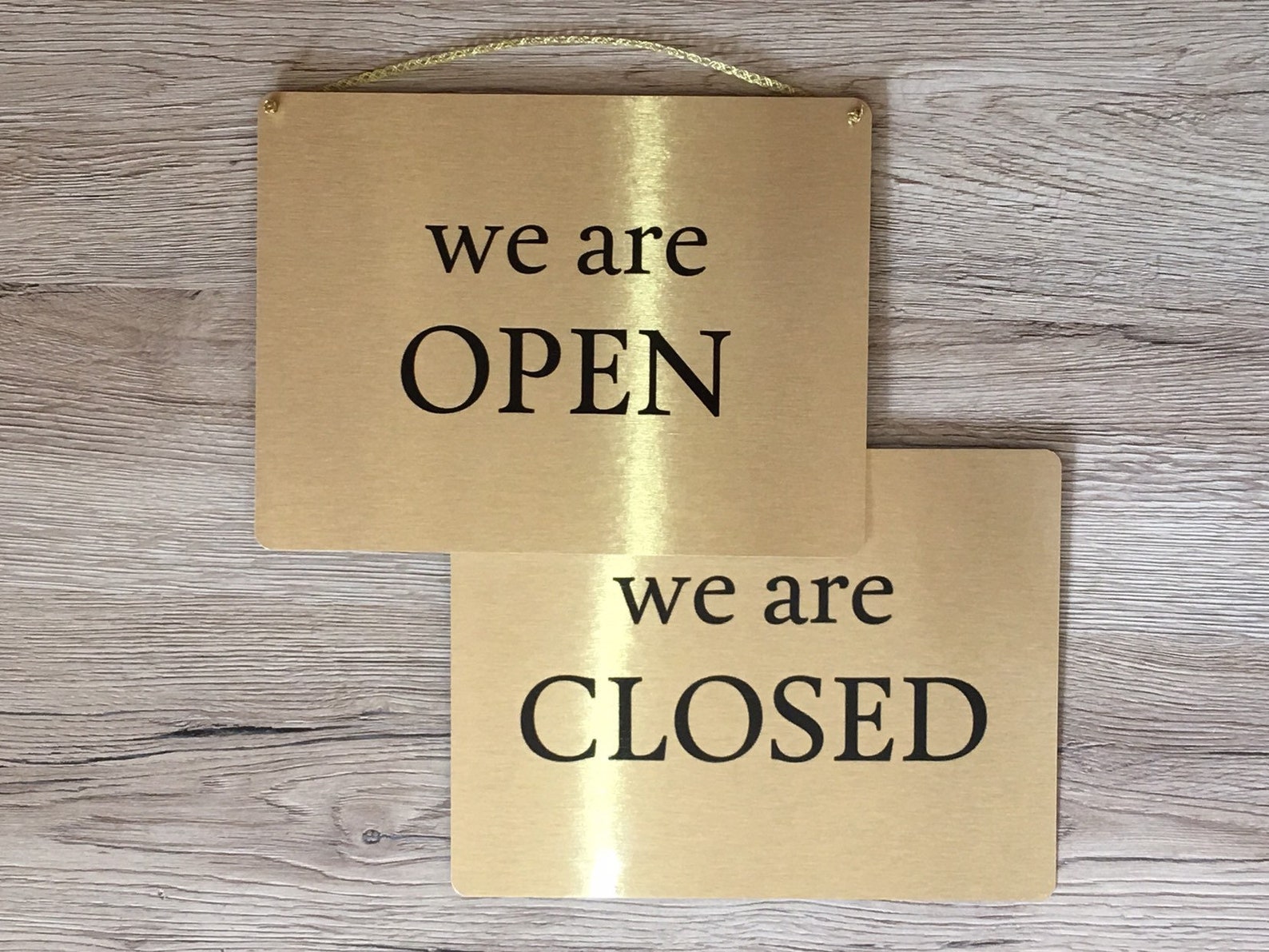 DOUBLE-SIDED Hanging Metal Signs: Add Text to REVERSIBLE Personalized ...