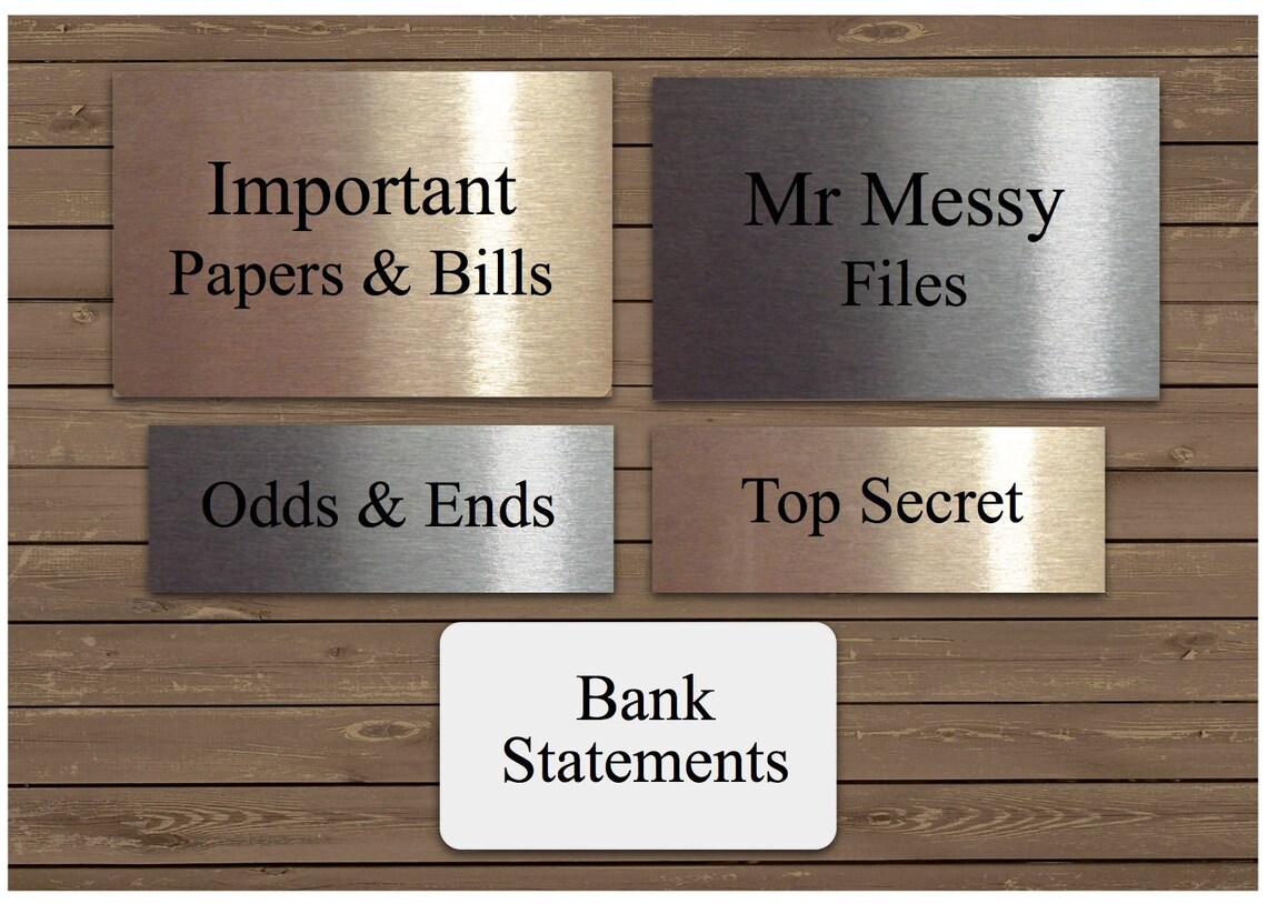 ADD TEXT to MINI Custom Made Metal Signs for House or Office | Etsy UK