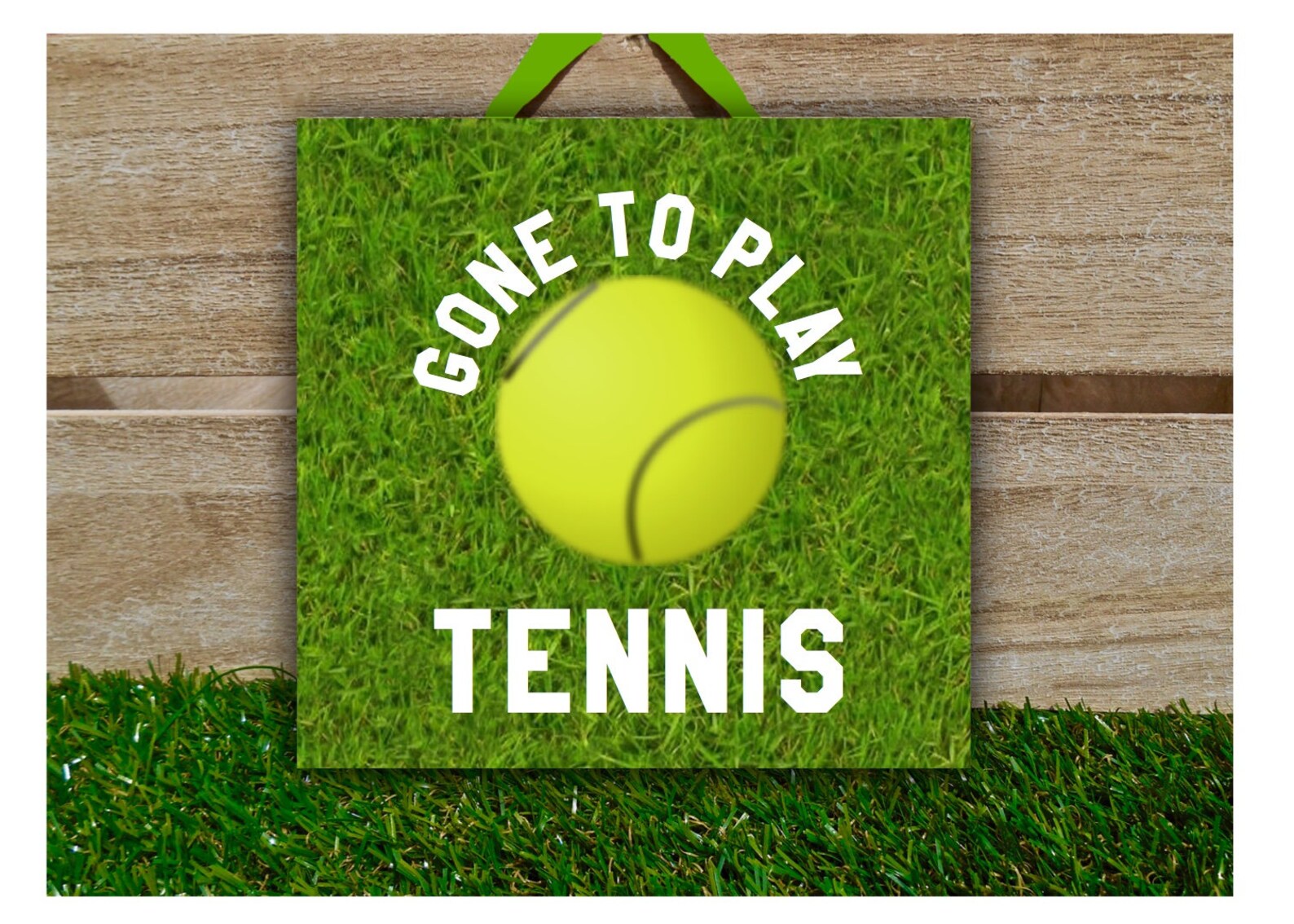 Gone to Play Tennis Sign, With Personalised Option in Wood or Metal - Etsy