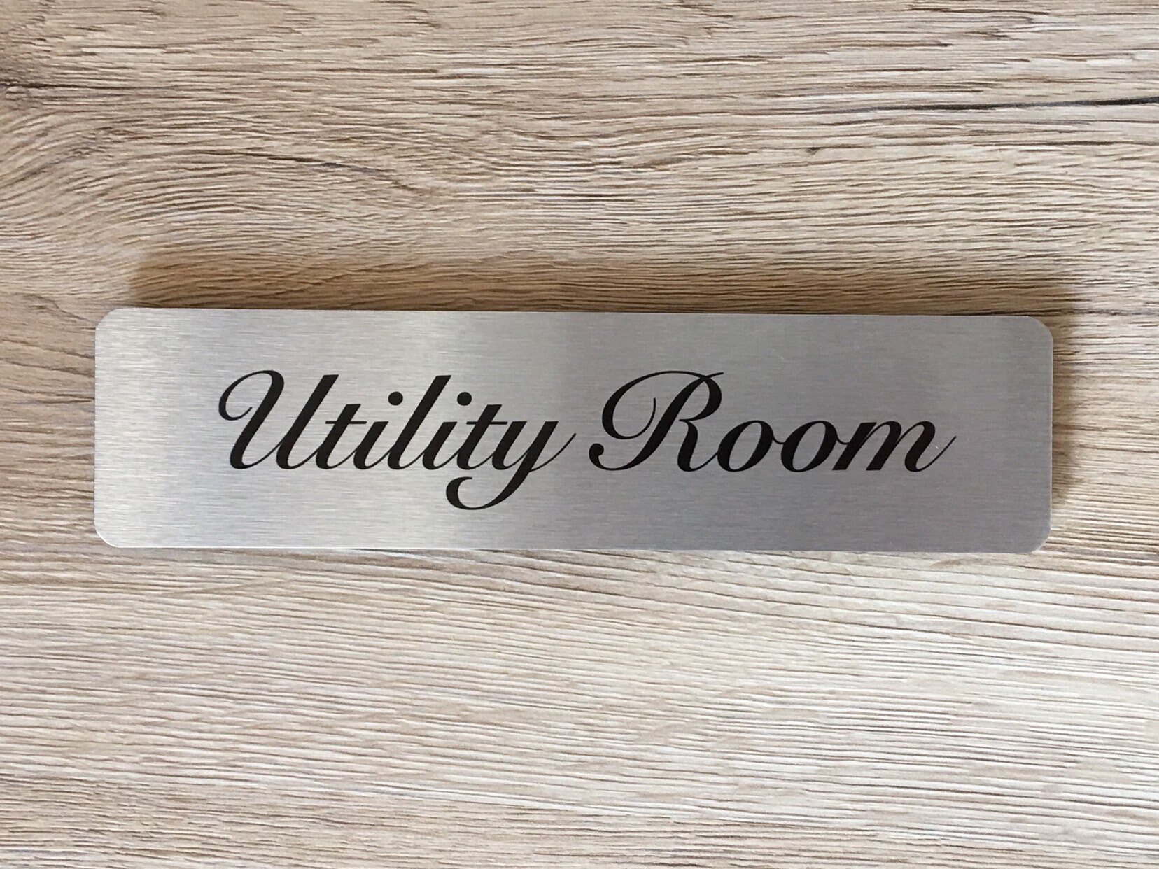ELEGANT ROOM SIGNS Door Plaques in Brushed Silver Gold or - Etsy UK