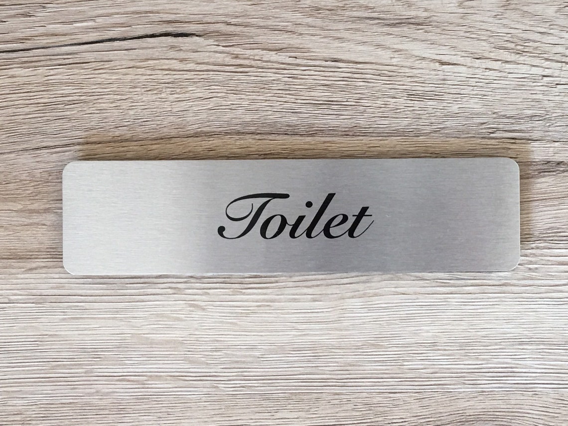 ELEGANT ROOM SIGNS Door Plaques in Brushed Silver Gold or | Etsy UK