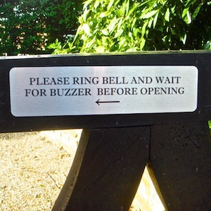 ADD YOUR TEXT to Personalized Custom Made Brushed Silver Signs for ...