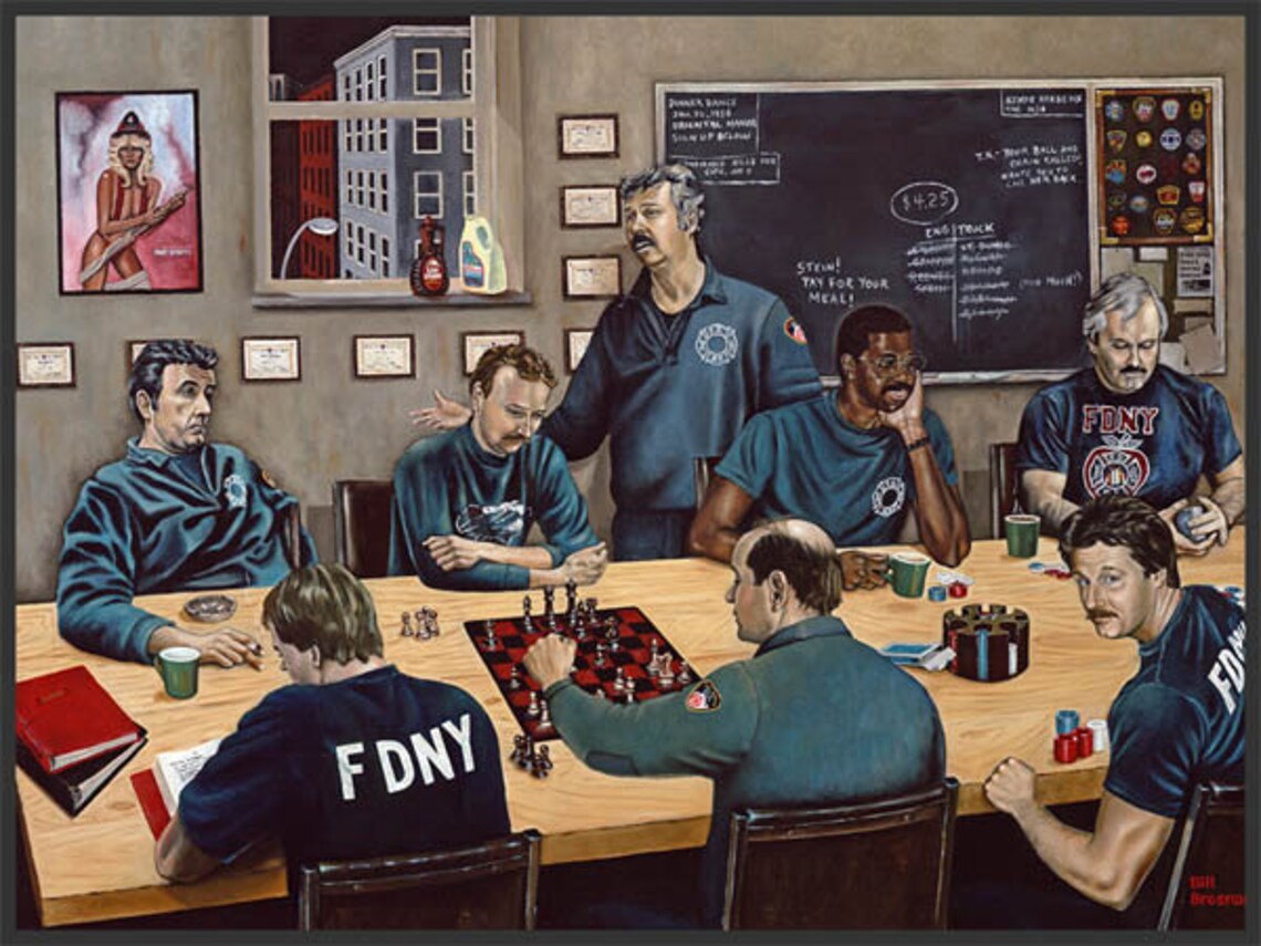 Hanging Out in the Firehouse Kitchen - Etsy