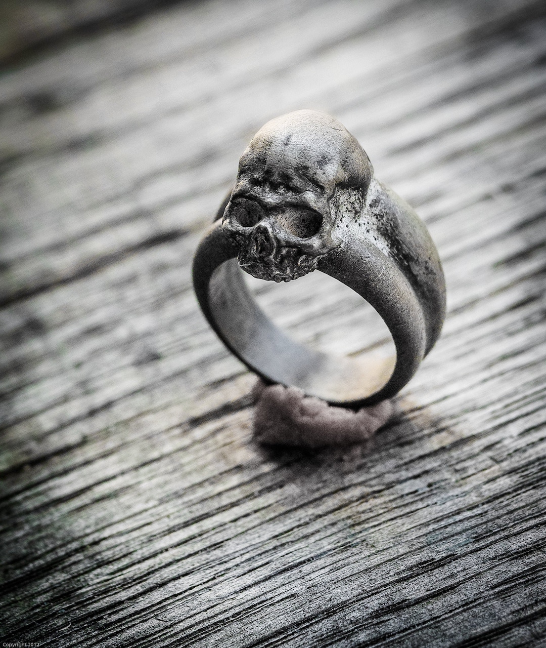 Anello teschio in argento 925 teschi silver skull sterling and oxidized ...