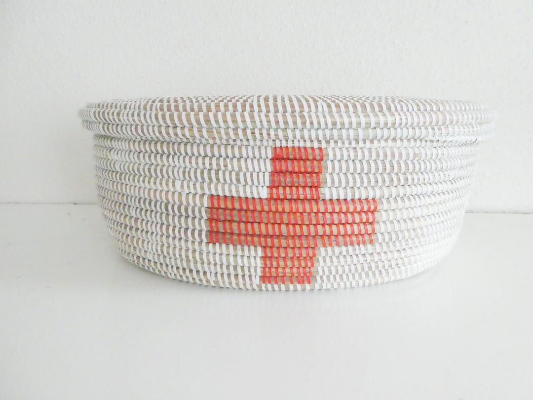 First Aid Kit Basket, Cute Red and White Storage Box, Oval Shaped ...