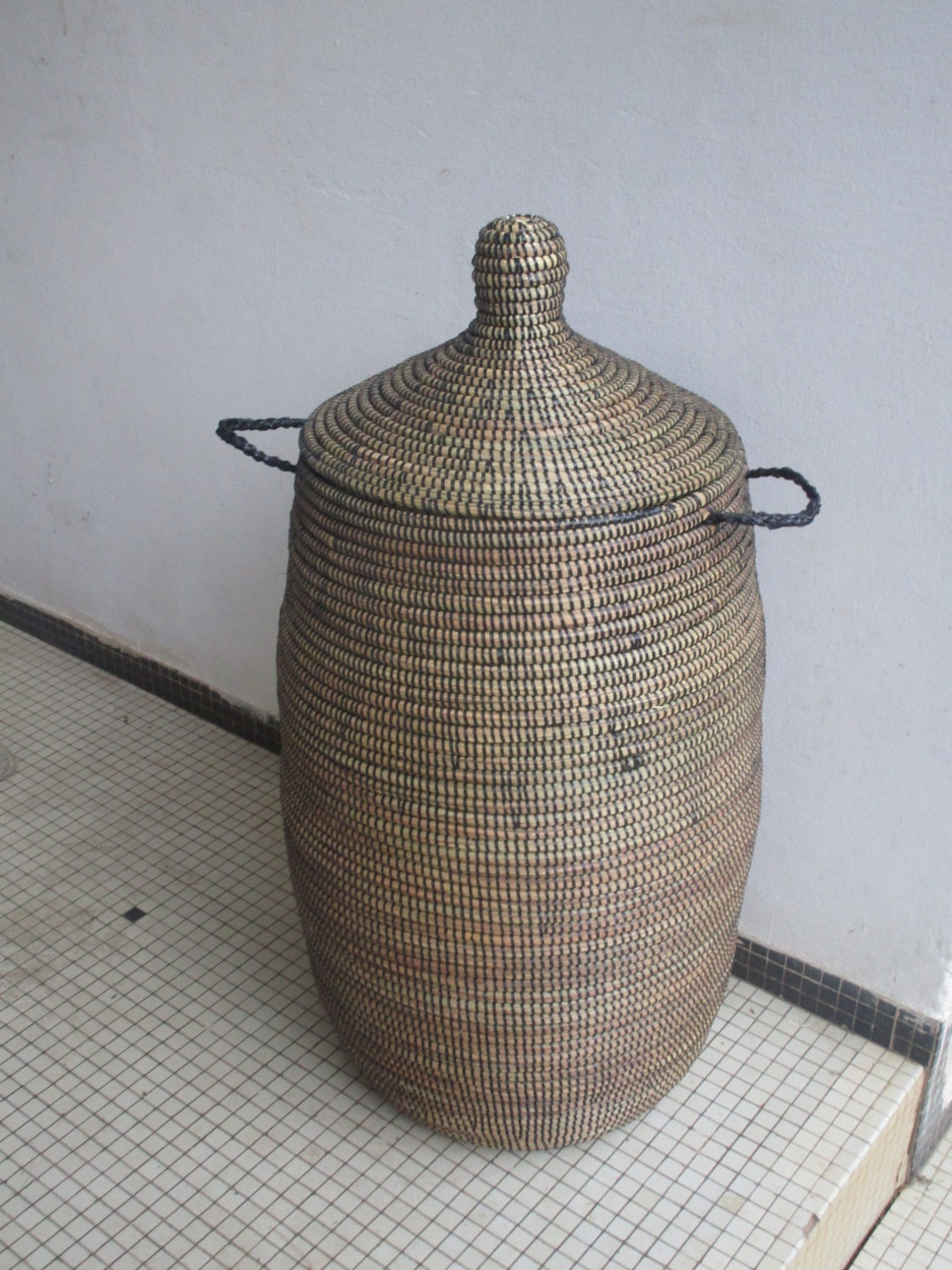 Black Laundry Hamper Tall Slim Loft Style New York - Etsy