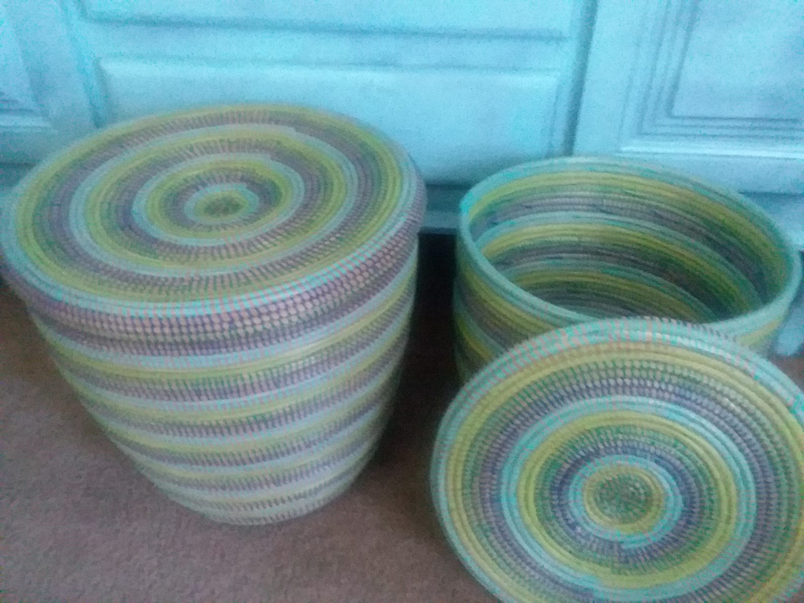Aqua Colours, Modern Basket, Flat Lid Basket Tropical Sea, Ocean ...