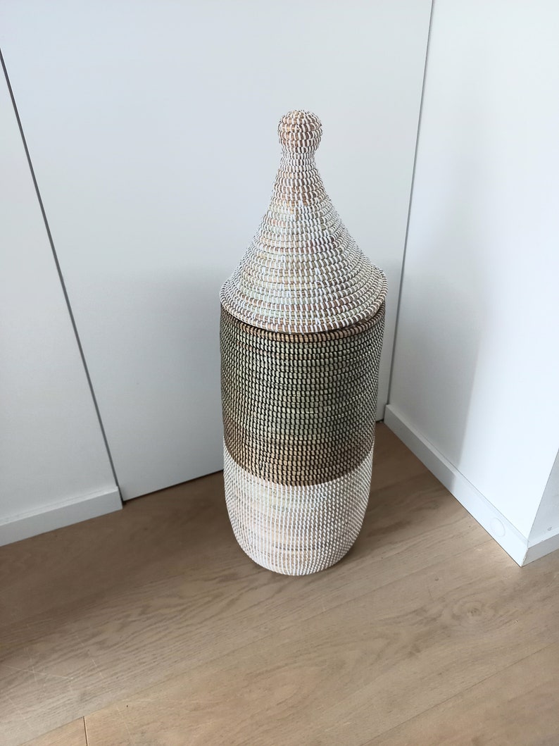 Tiny House Style Basket Tall Slim Basket - Etsy