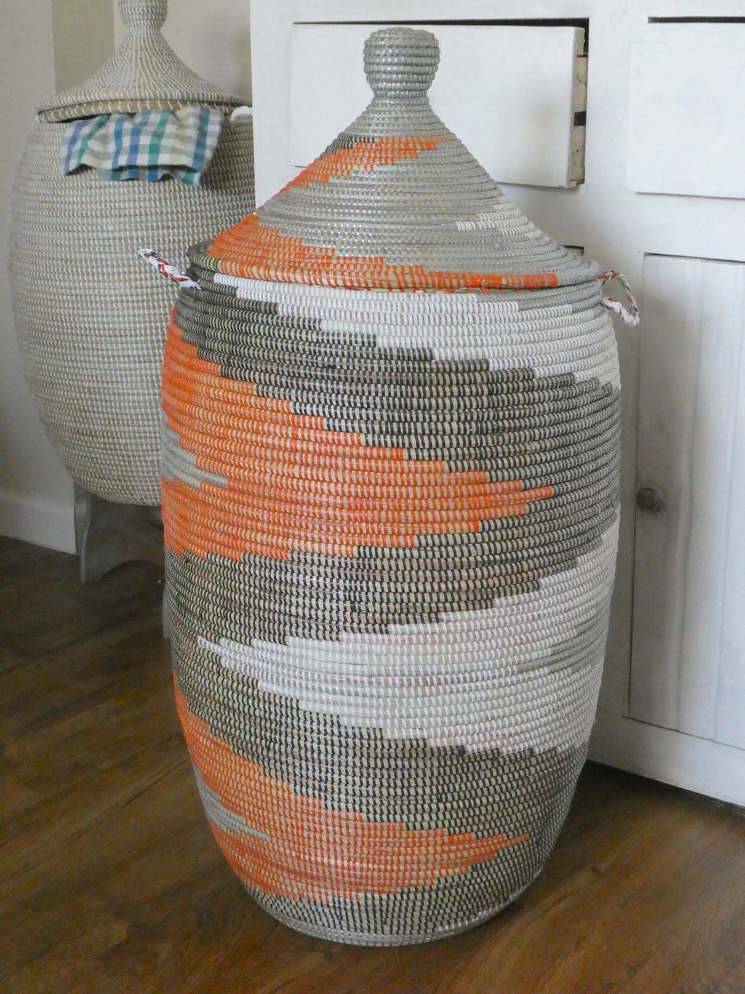 New Thunder and Lightning Hamper, Laundry Basket, Exclusive Decor, Tall ...