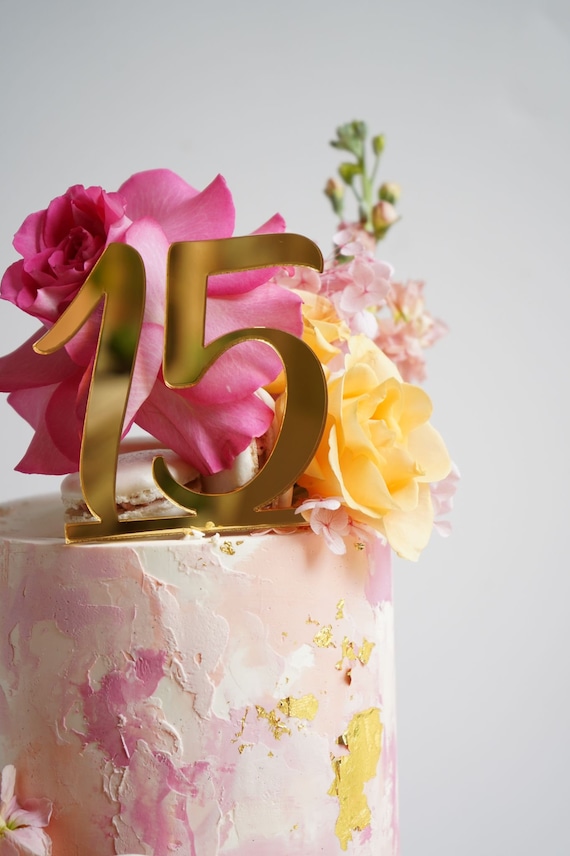 Custom Acrylic Number Topper - Etsy