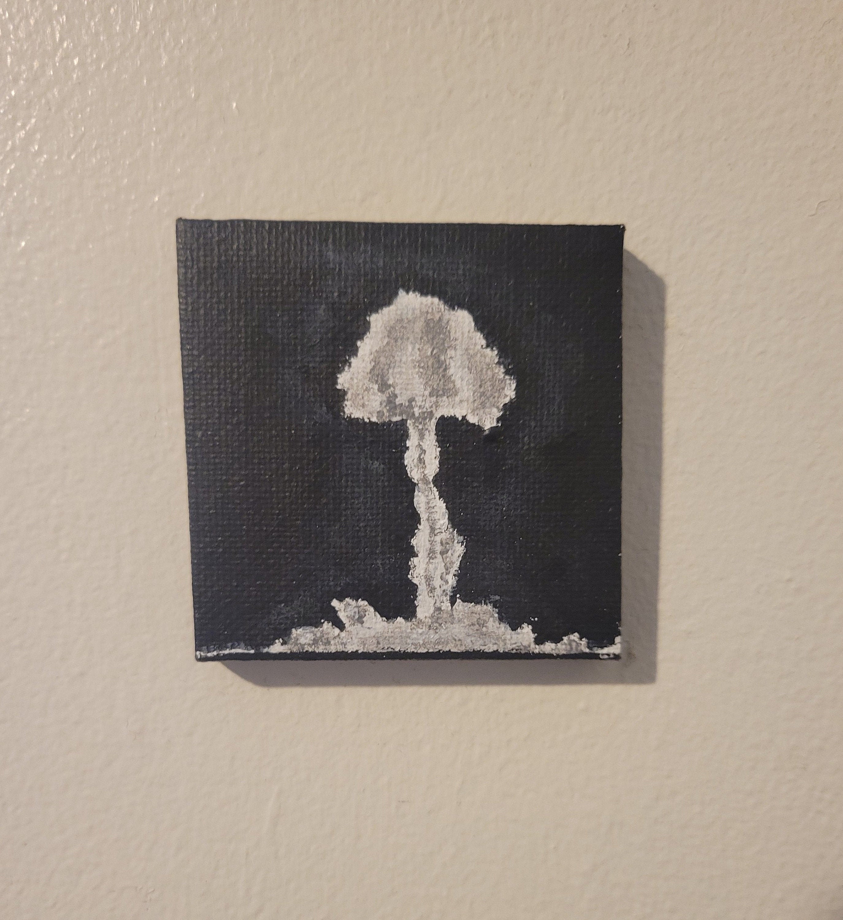 Art & Collectibles Original Atomic Bomb Painting #1 Micro Bomb Painting ...
