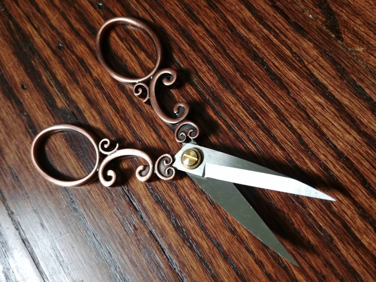 Cross Stitch and Embroidery Scissors Antique Silver and - Etsy