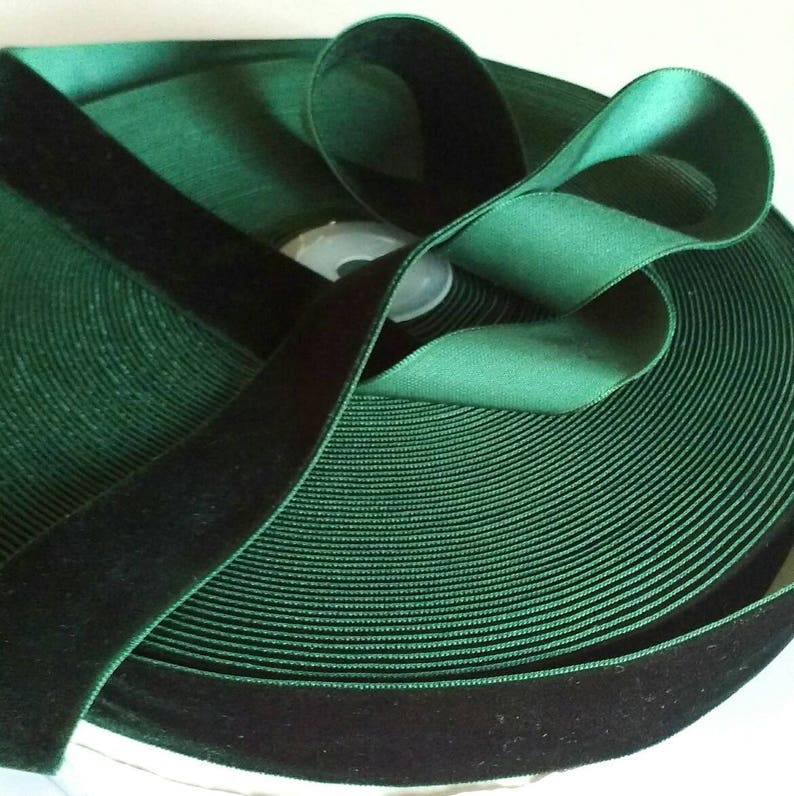 Dark Green Velvet Ribbon For Bows Floral And Millinery Etsy
