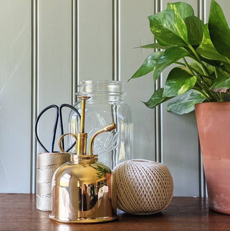 Vintage Inspired Metal Plant Mister Gold Water Mister for - Etsy