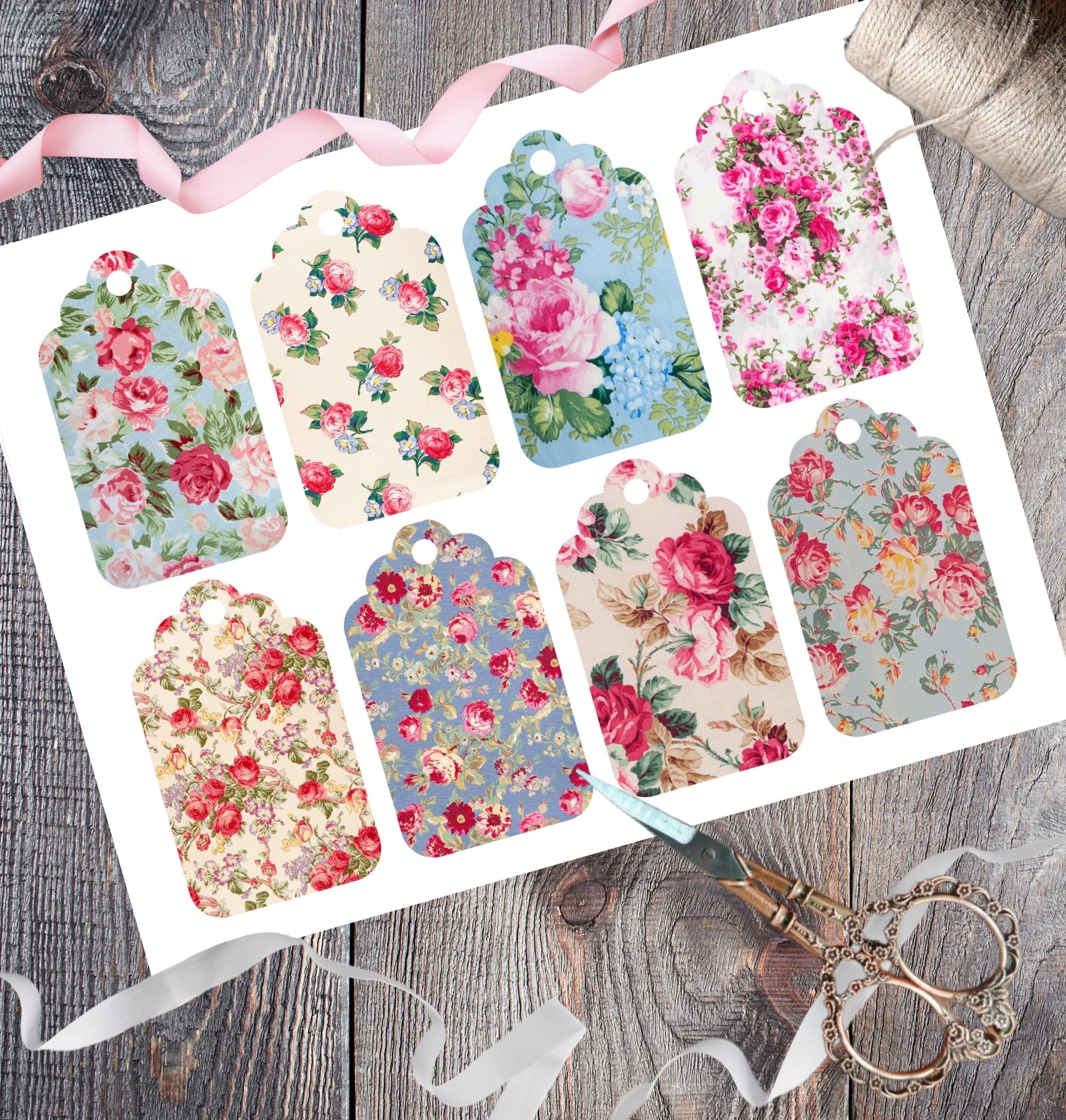 Floral Gift Tag