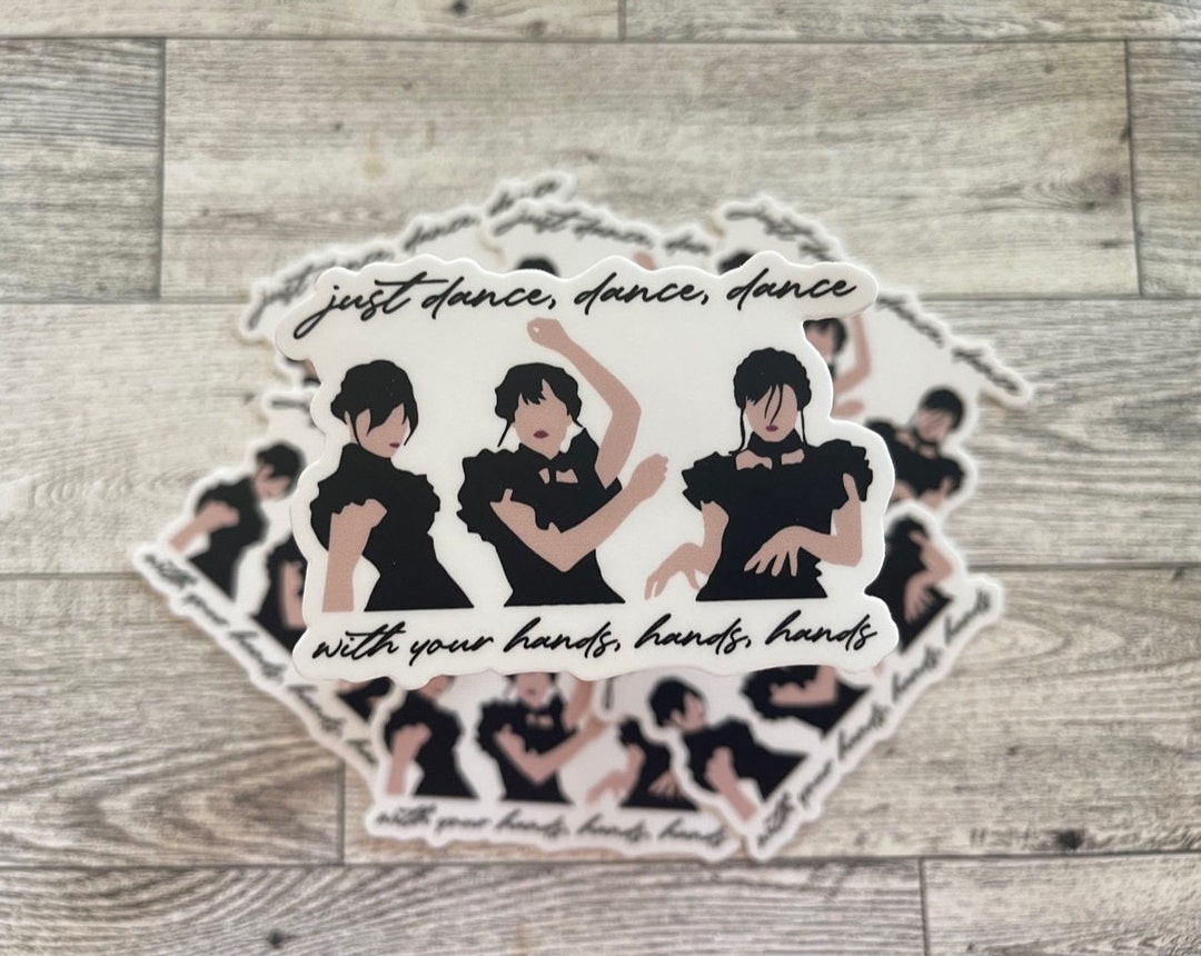 Wednesday Addams Sticker | Wednesday Dance Sticker | Kindle Sticker ...