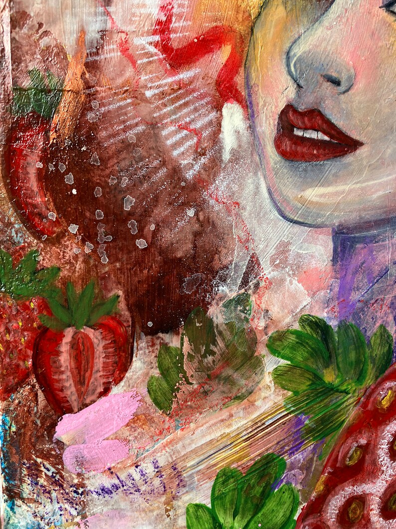 Strawberry Sweetheart, Poster Print - Etsy