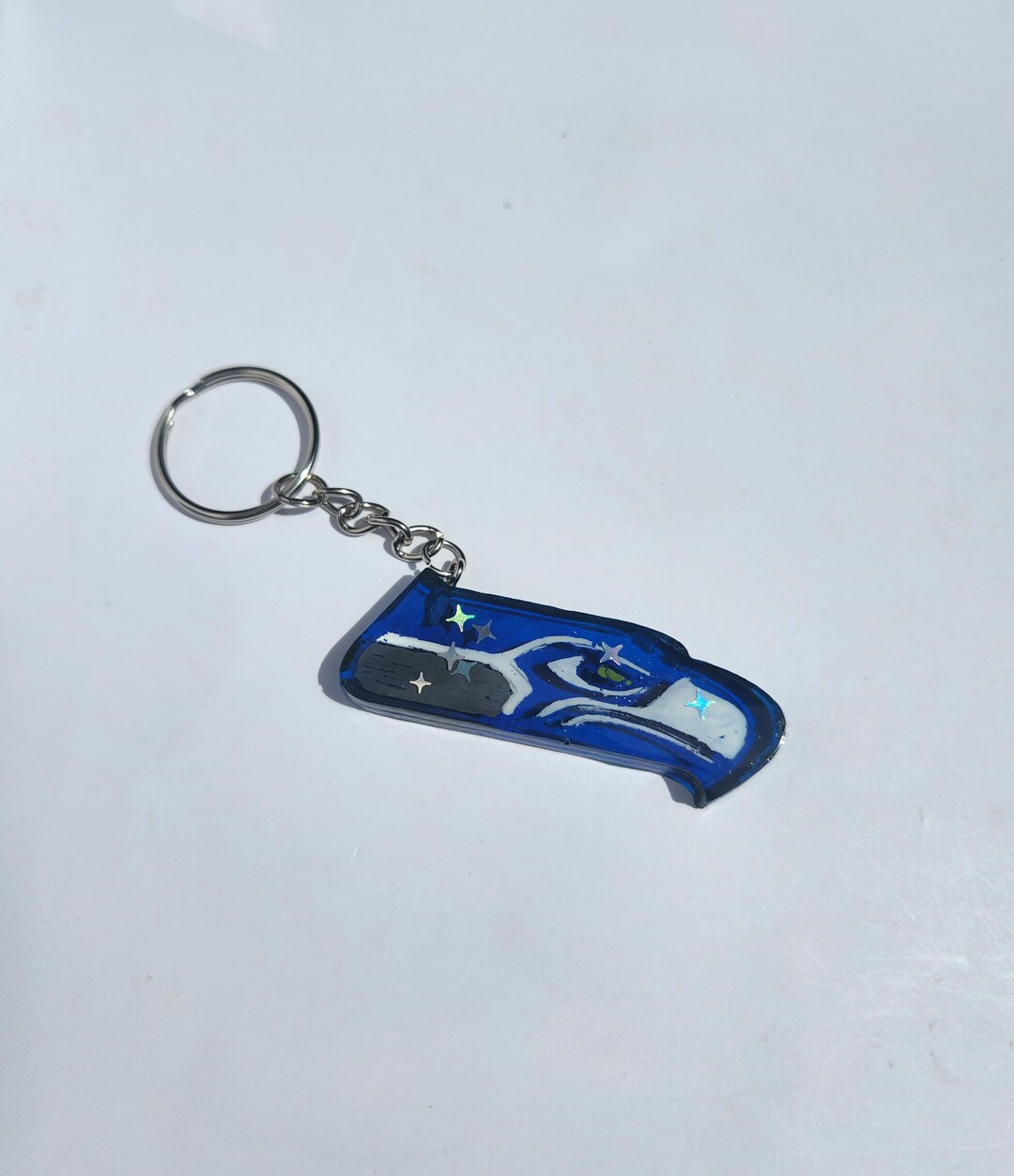 Seattle Seahawks Inspired Keychain - Etsy