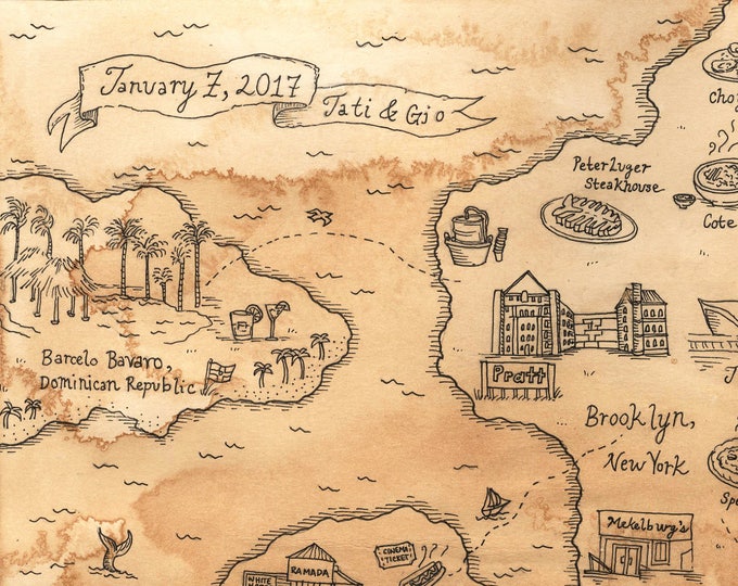 Custom Treasure Map - Etsy