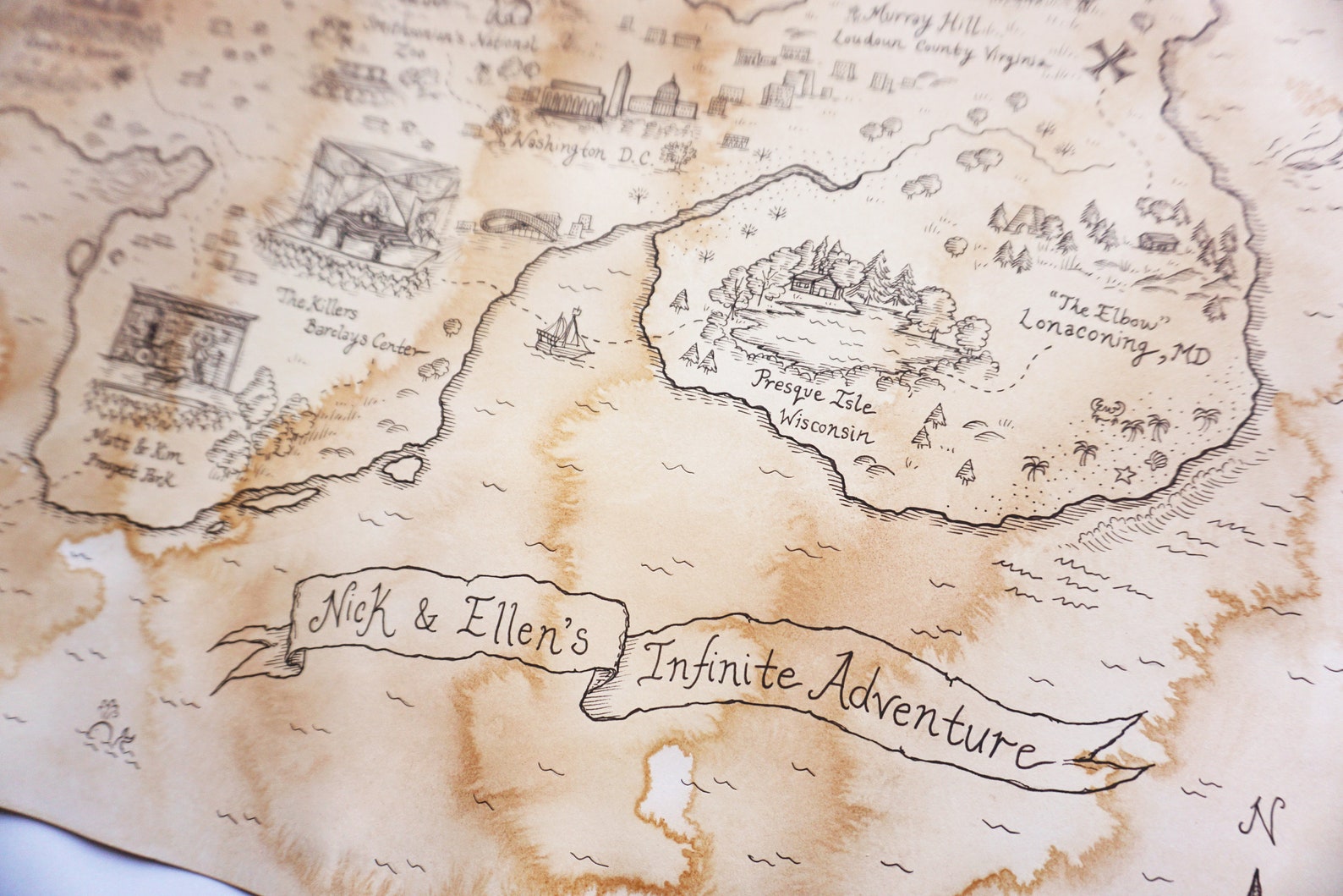 Custom Treasure Map - Etsy