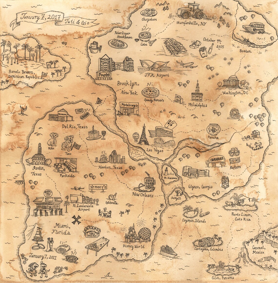 Custom Treasure Map - Etsy