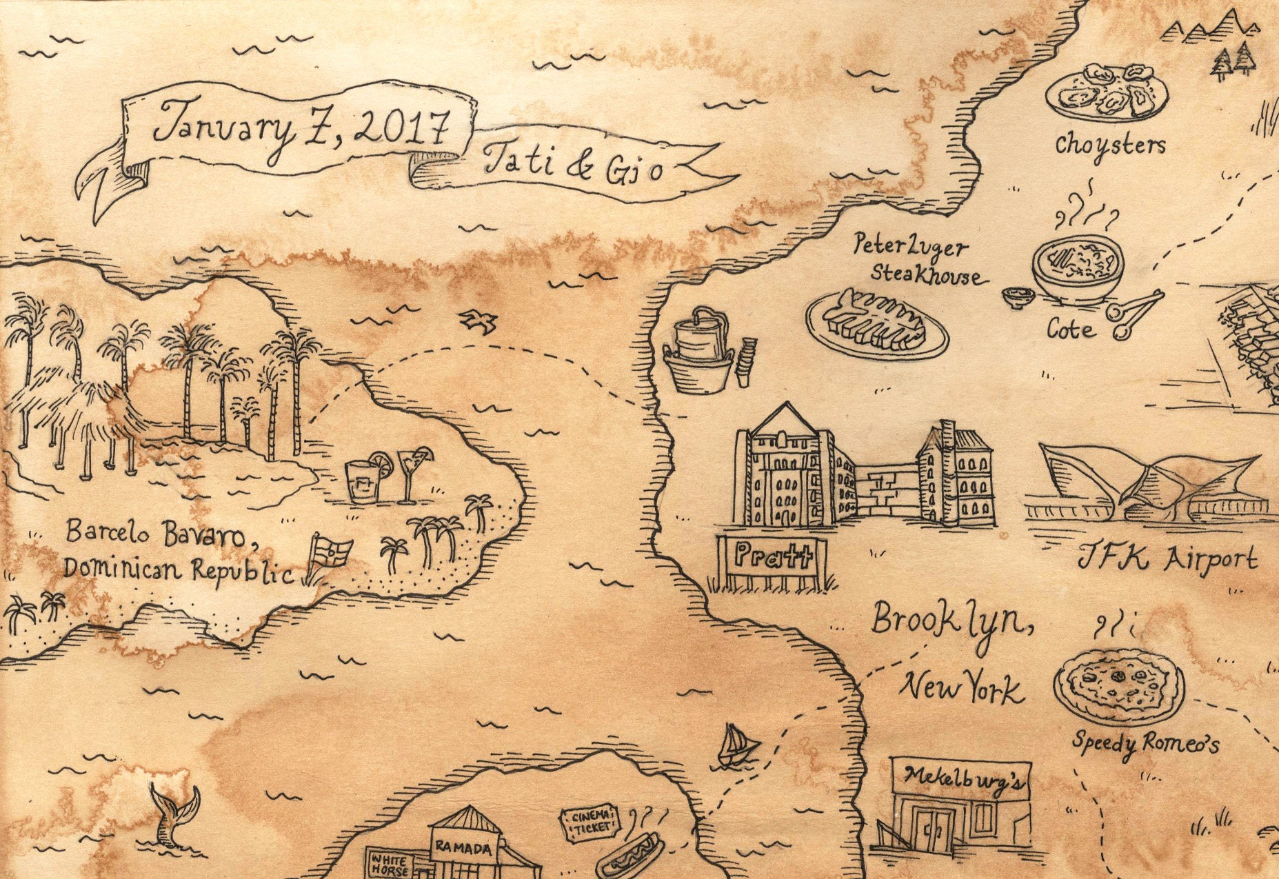 Custom Treasure Map - Etsy