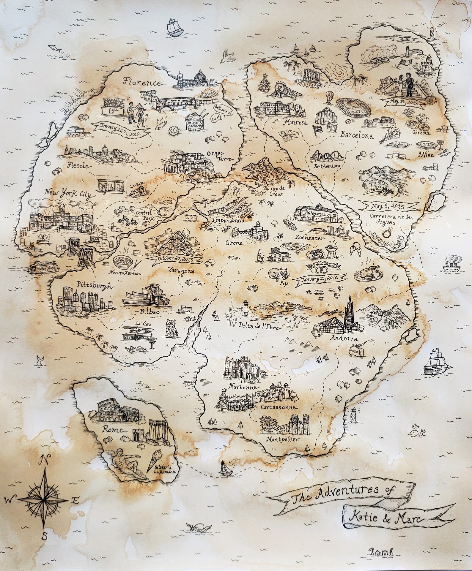 Custom Treasure Map - Etsy