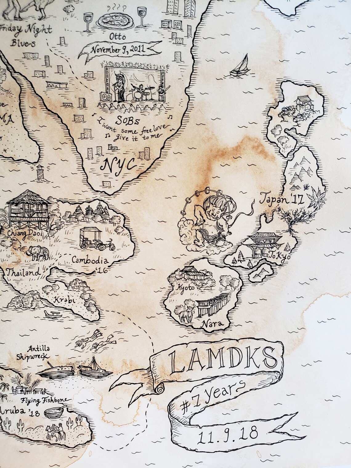 Custom Treasure Map - Etsy