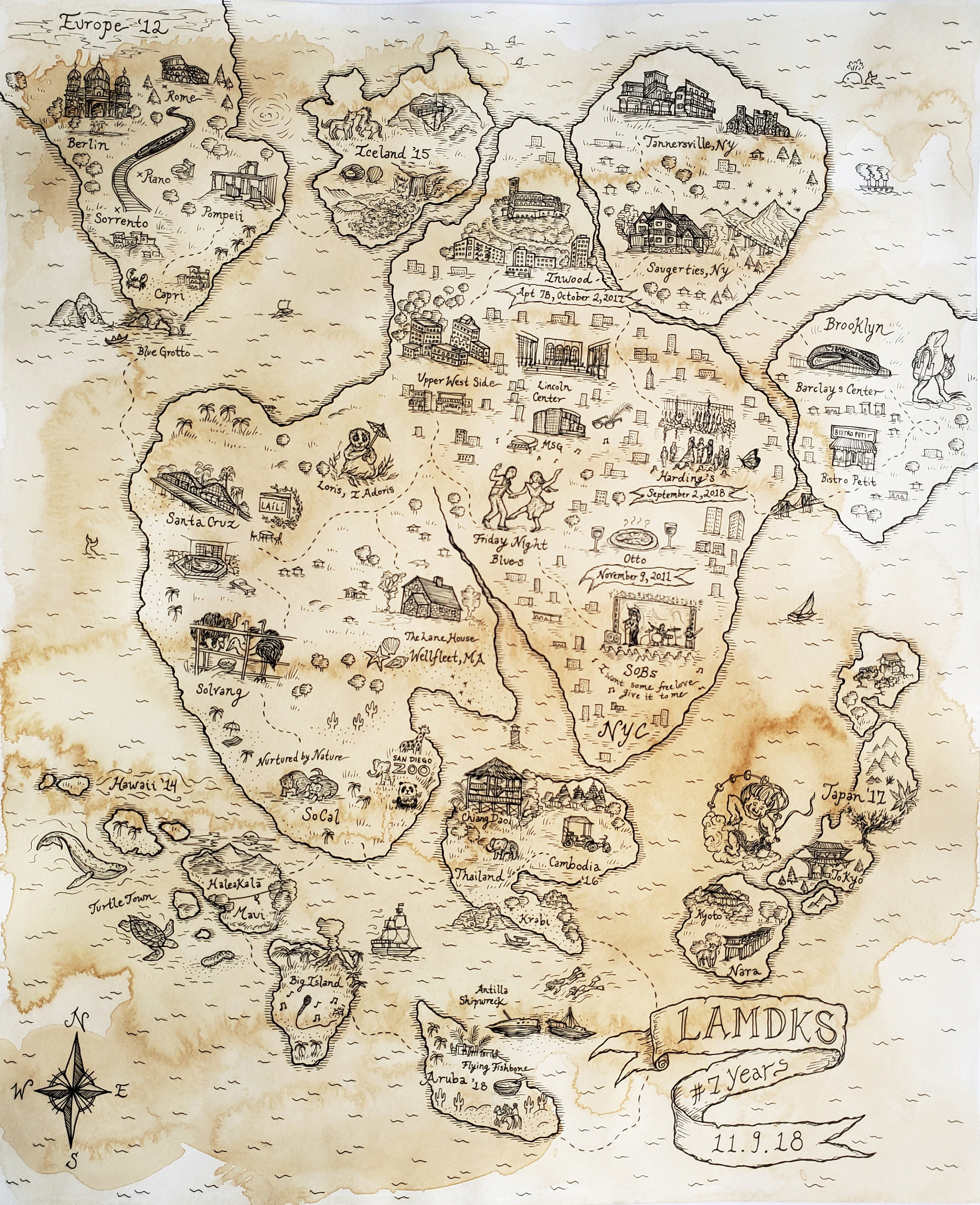 Custom Treasure Map - Etsy