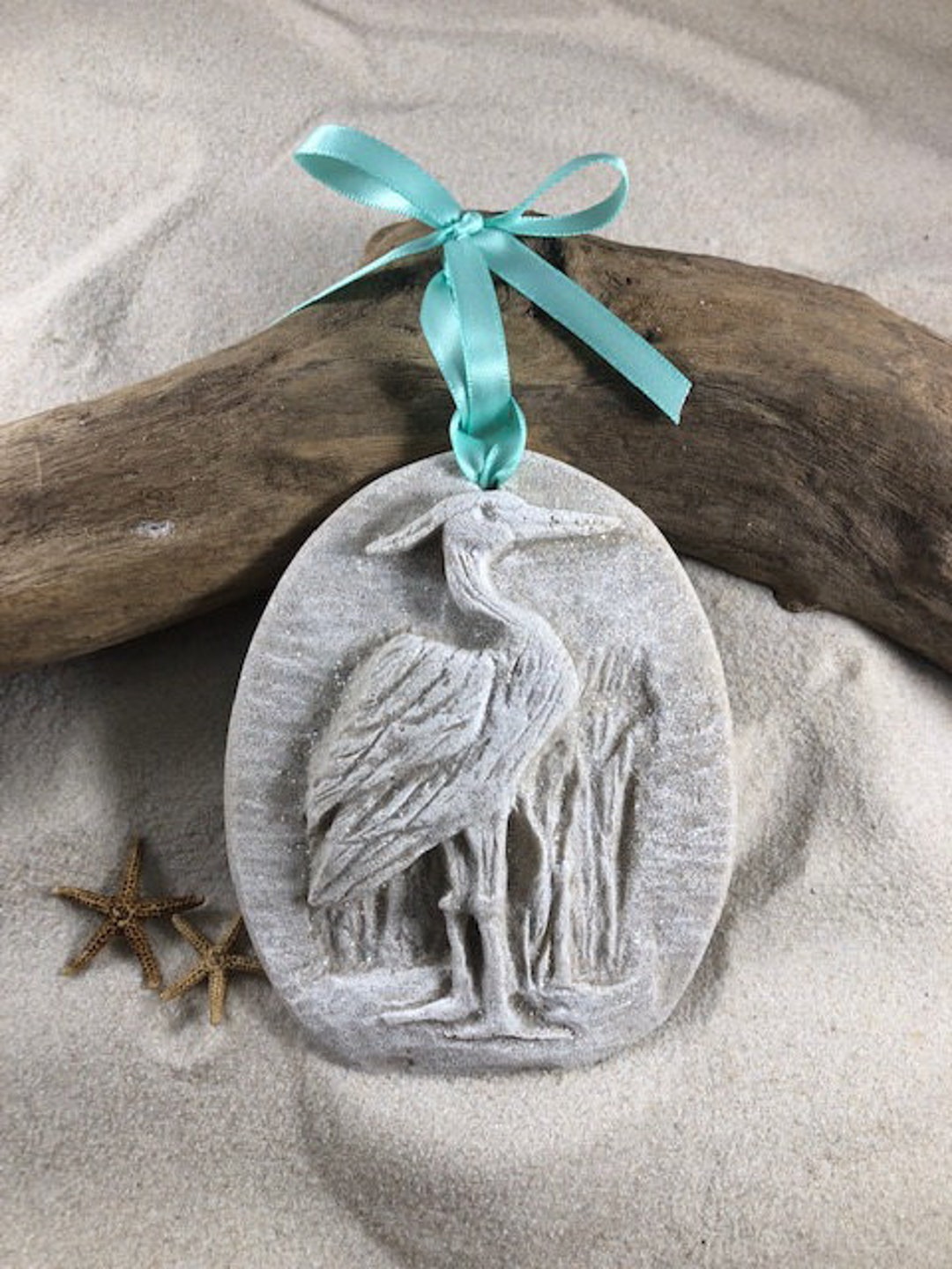 New Heron Sand Ornament - Etsy