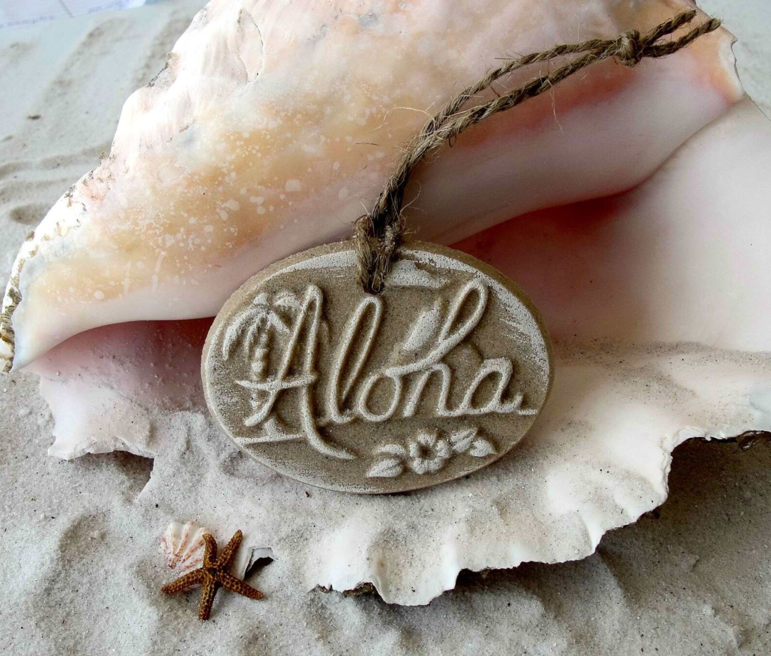 ALOHA Made With Sand Ornament - Etsy