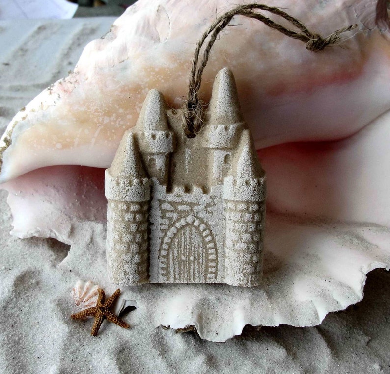 SAND CASTLE Made With Sand Ornament FAVORS - Etsy