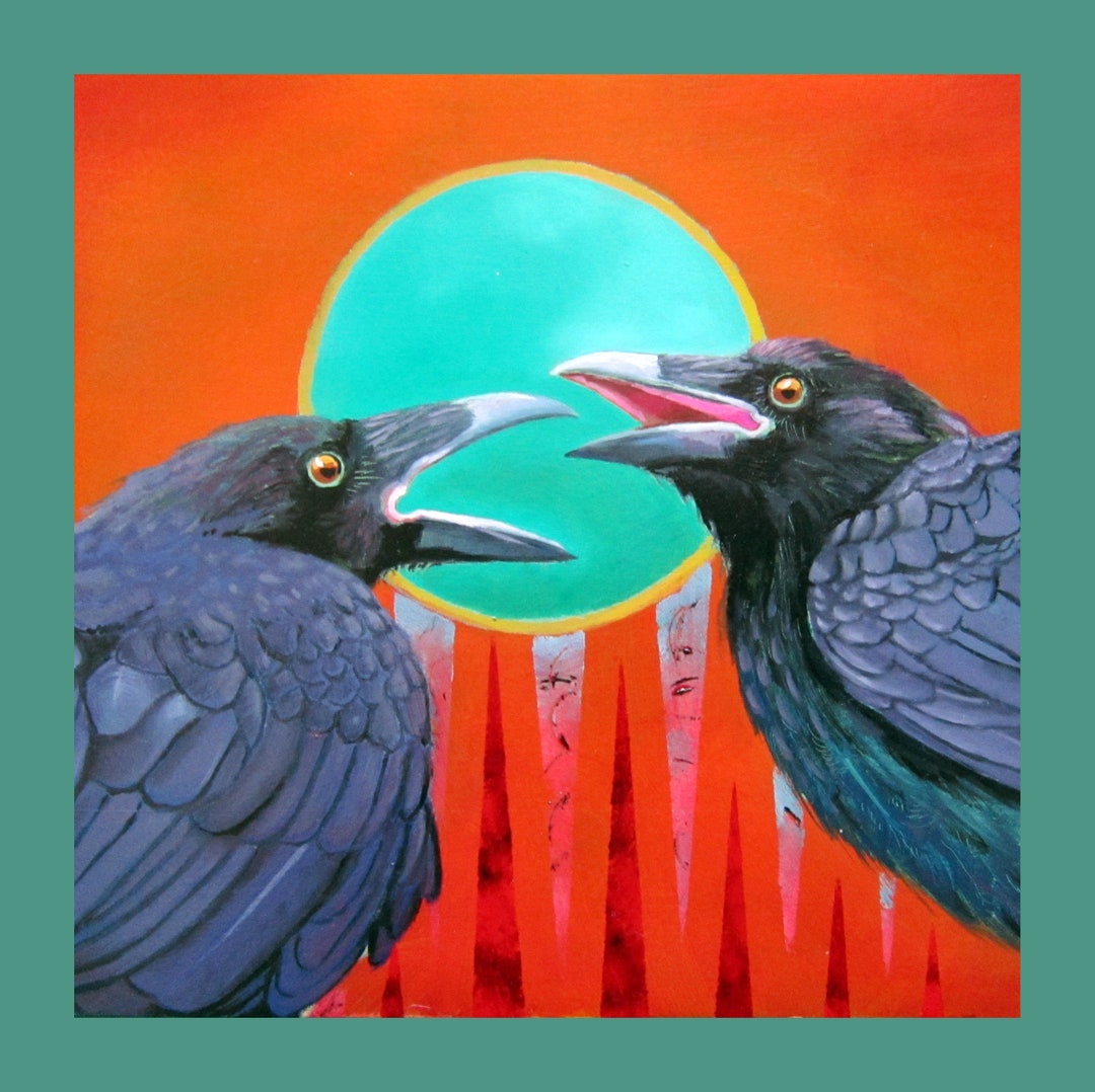 RAVEN RANT - Raven, Crow, Native American, Indian, Corvid, Love - Etsy