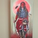 RED MOON RISING Native American Indian Warrior Spiritual - Etsy