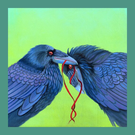 Items similar to LET'S TIE One on raven - raven, crow, native american ...