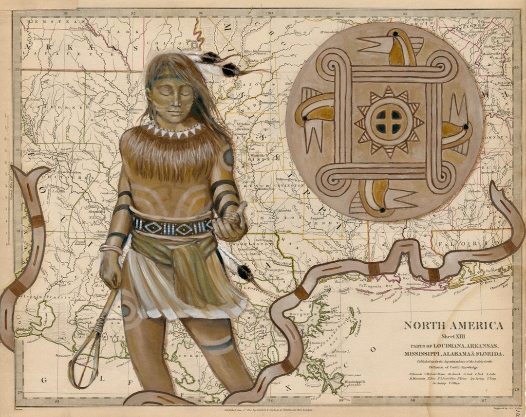 CHOCTAW STICKBALL Player Legend Native American Variation - Etsy