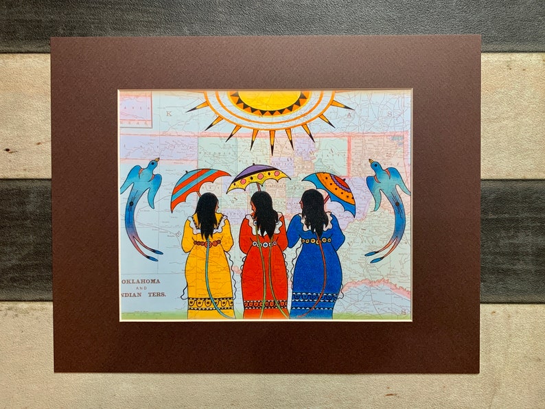 CHOCTAW ART NATION Ledger Art Native American - Etsy