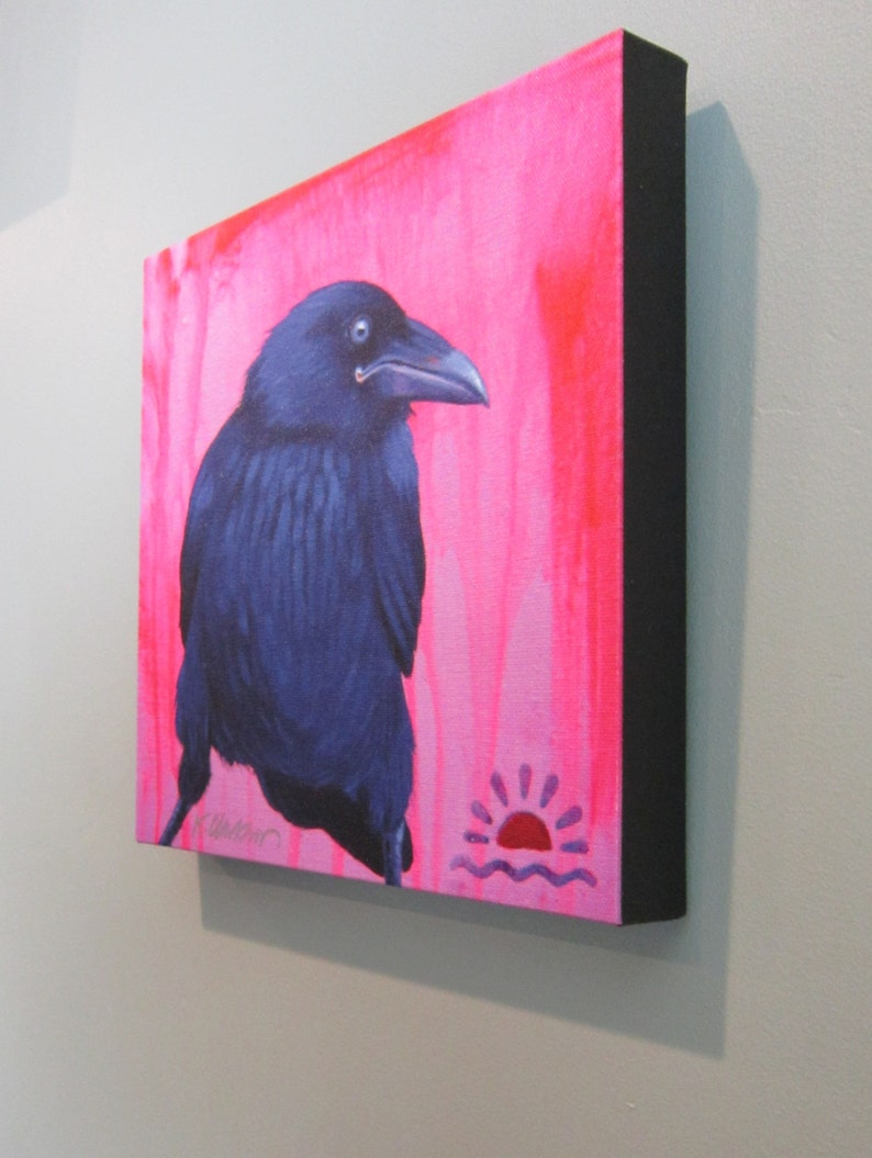 PRETTY in PINK Raven Raven Crow Native American Indian - Etsy UK