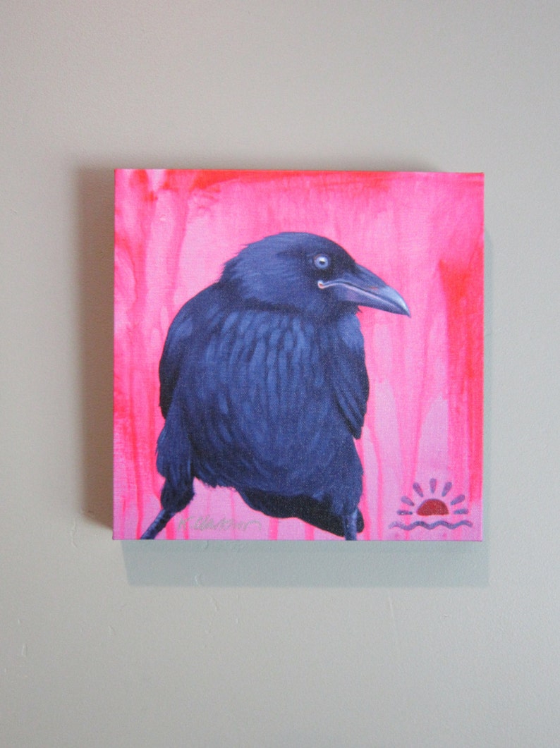 PRETTY in PINK Raven Raven Crow Native American Indian - Etsy UK