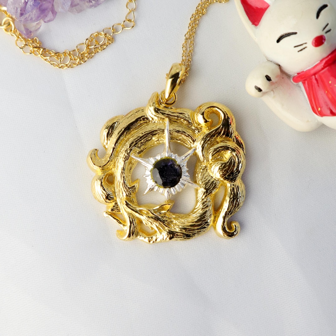 The Kitsune and the Eclipse Nine Tailed Fox Sterling Silver Necklace ...