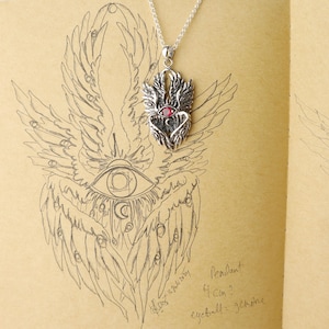 Biblically Inspired Seraphim Pendant - Handmade Sterling Silver Jewelry ...