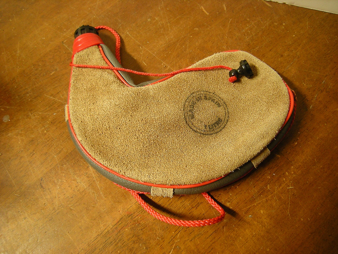 Vtge Wine Pouch-made in Spain-leather-wine Container-outdoor Container ...