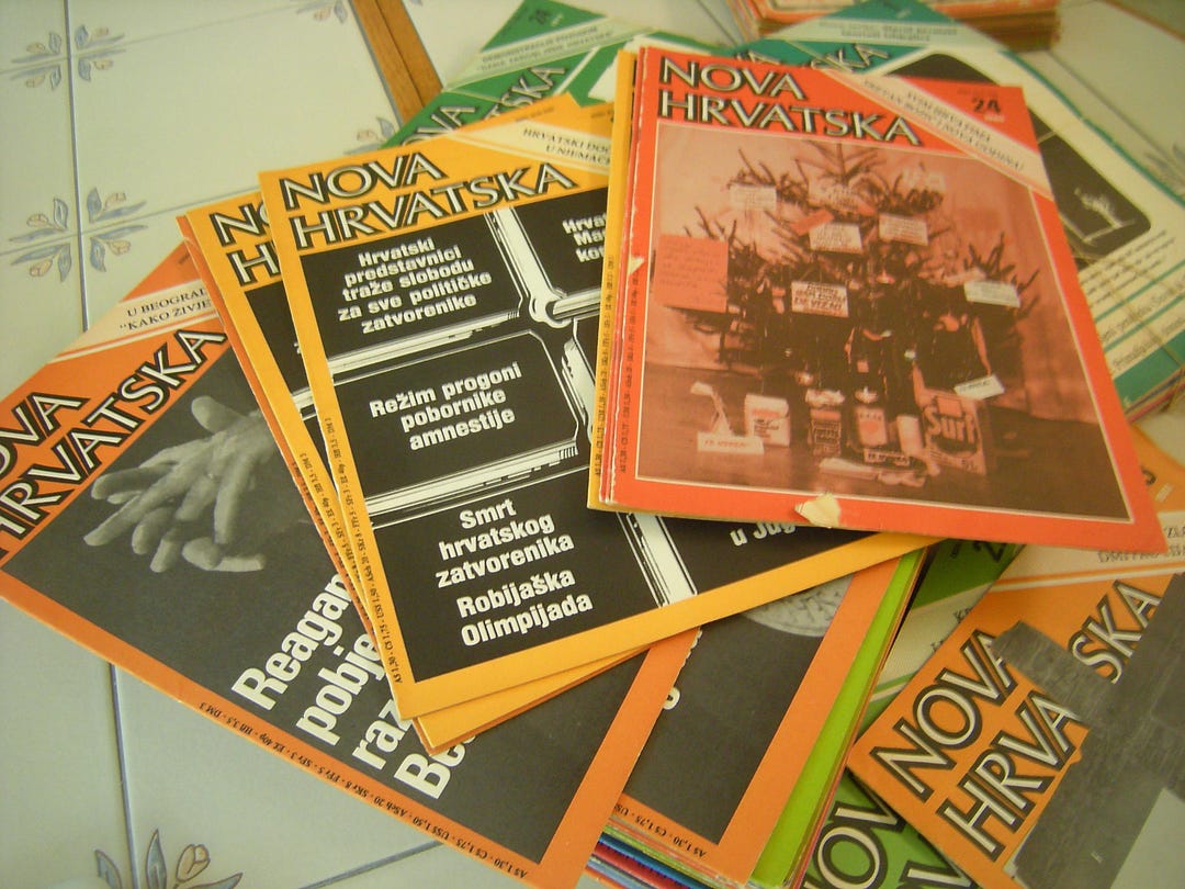 Croatian Magazines Nova Hrvatska-year 1981-23 Issuespolitics-history ...