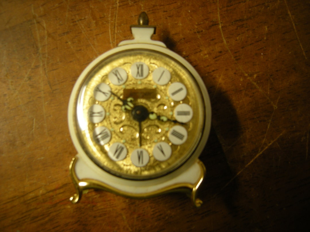 Vtge Alarm Clock-jerger Clock-mechnical Clock-table Clock-working-home ...