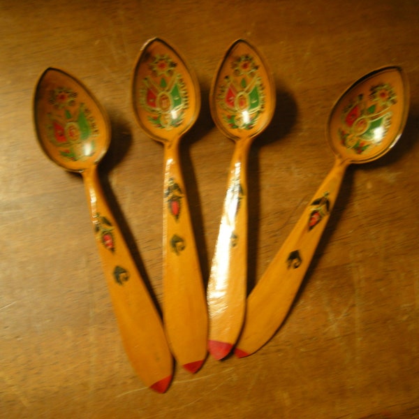 Painted Spoons - Etsy